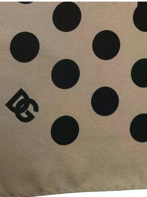 Dolce & Gabbana Polka-dot Silk Scarf
