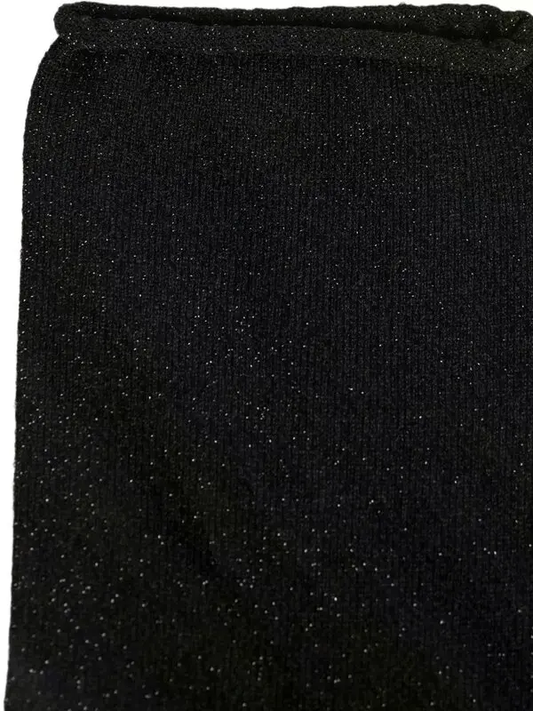Dolce & Gabbana Glitter-effect Mid-calf Socks - Black