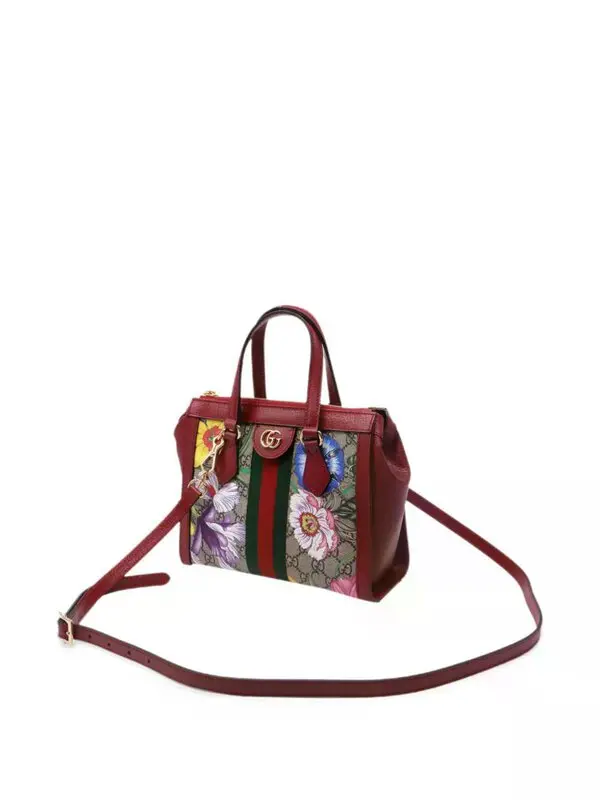 Gucci 2020s Flora Ophidia Tote Bag - Red