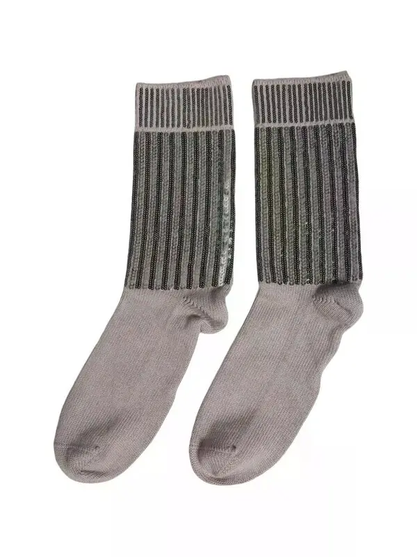 Dolce & Gabbana Sequin-embellished Knitted Socks