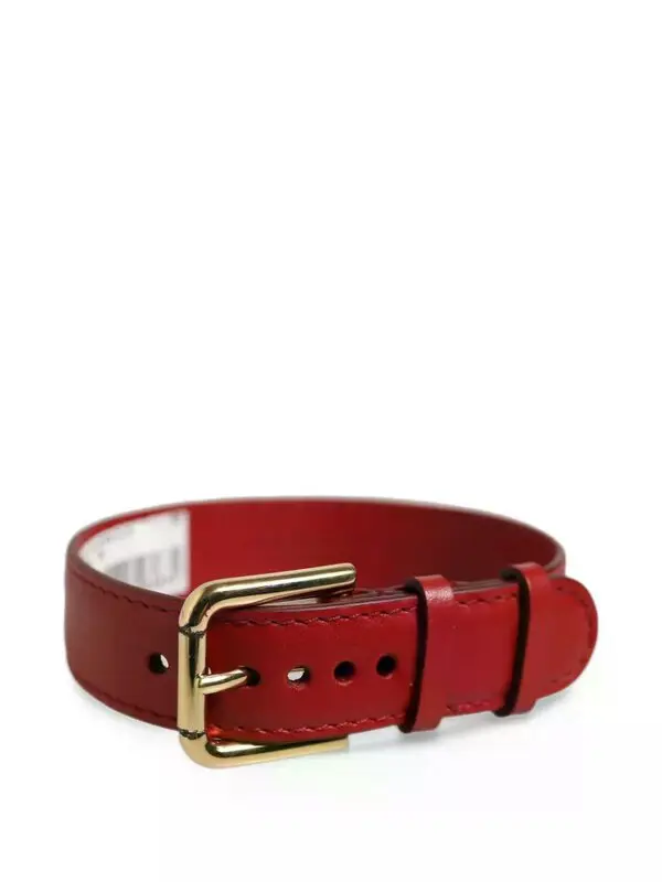 Dolce & Gabbana Buckle-fastening Leather Bracelet