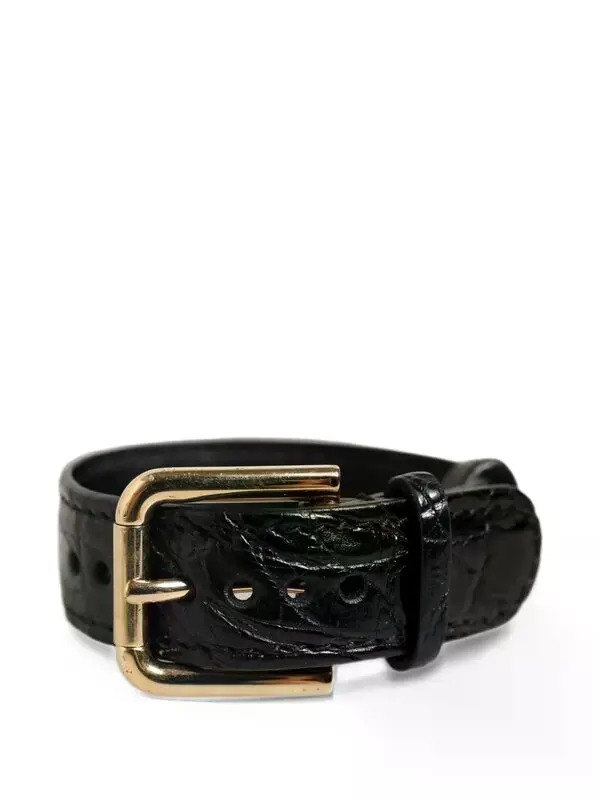 Dolce & Gabbana Croc-effect Buckle Bracelet