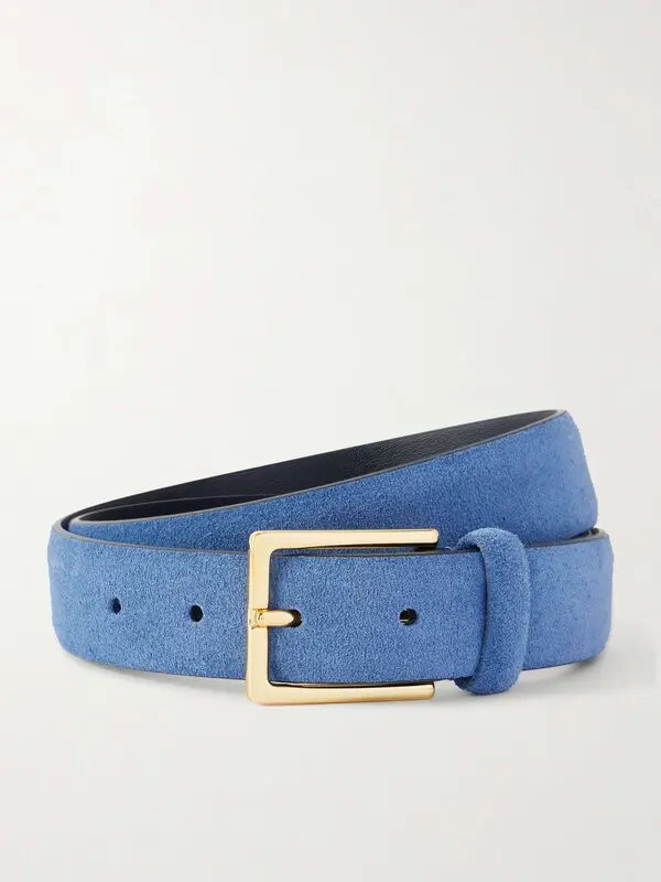 Anderson's Narrow Semi 3cm Suede Belt