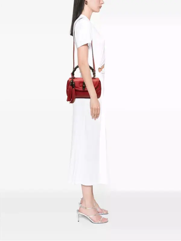 Gucci 2000-2015 Medium Calfskin New Bamboo Satchel