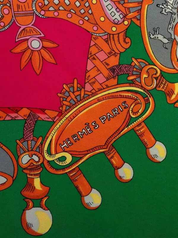 Hermès 20th Century Tournez Manege Silk Scarf 90 Scarves