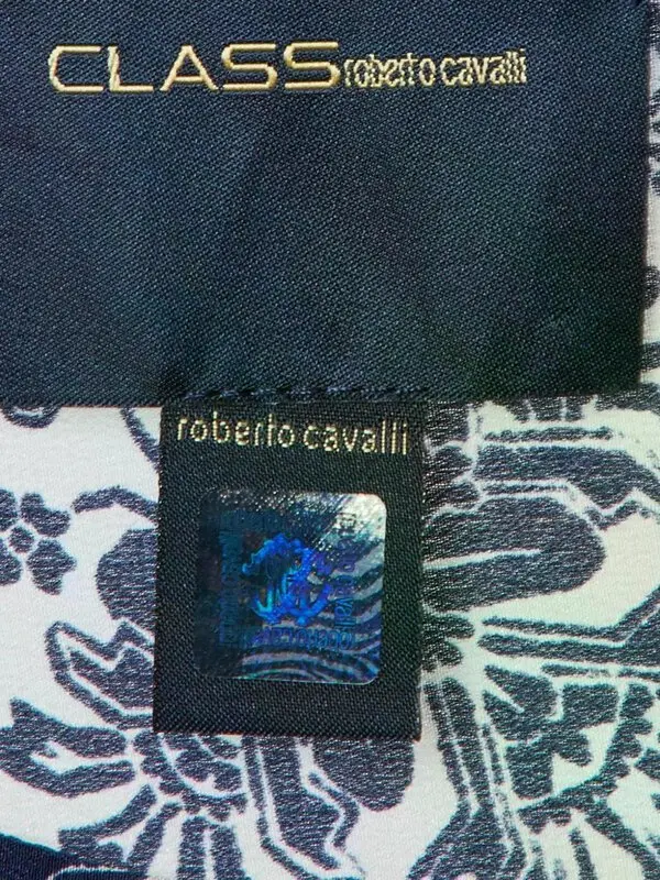 Roberto Cavalli Printed High-low Top