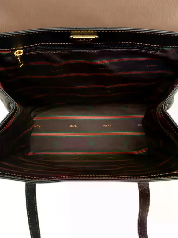 Loewe 20th Century Bicolor Leather Velazquez Twist Shoulder Bag