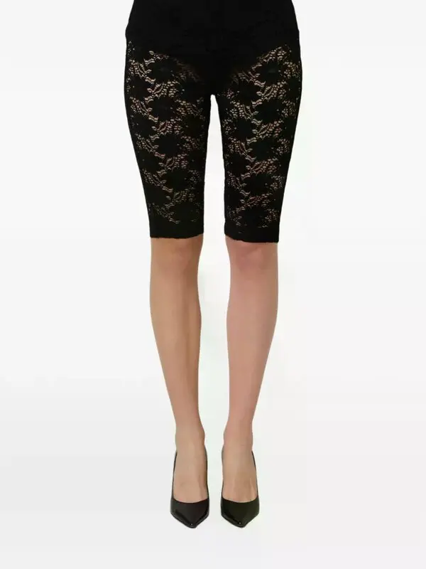 Dolce & Gabbana Sheer Floral-lace Shorts