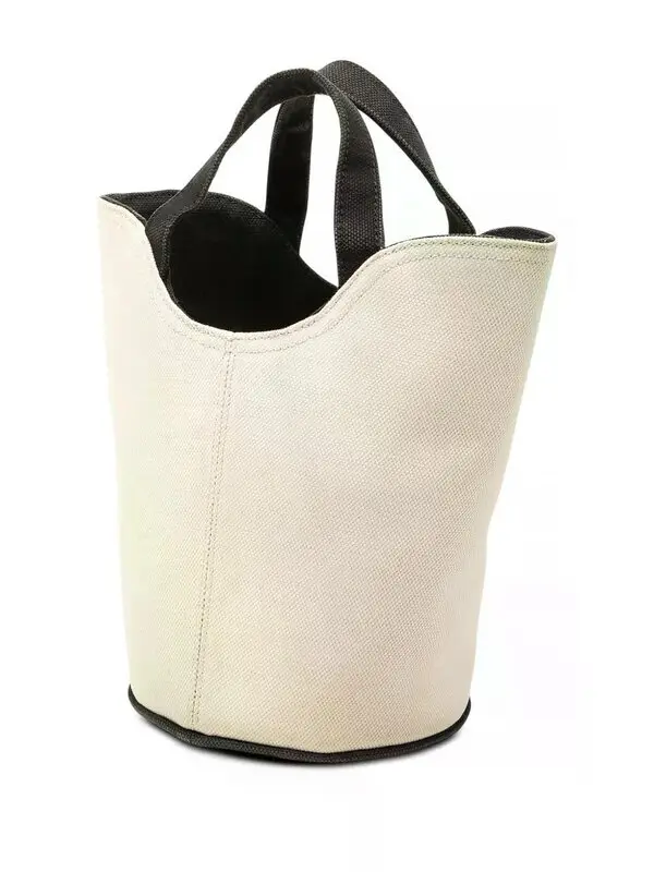 Balenciaga 2020 Canvas Wave Bucket Bag Xs Satchel