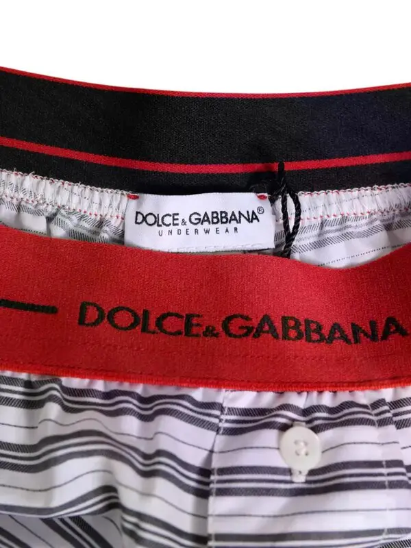 Dolce & Gabbana Striped Logo-waistband Boxers