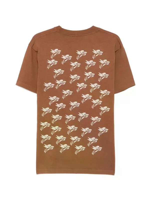 AWAKE NY Logo-print Cherub-pattern T-shirt