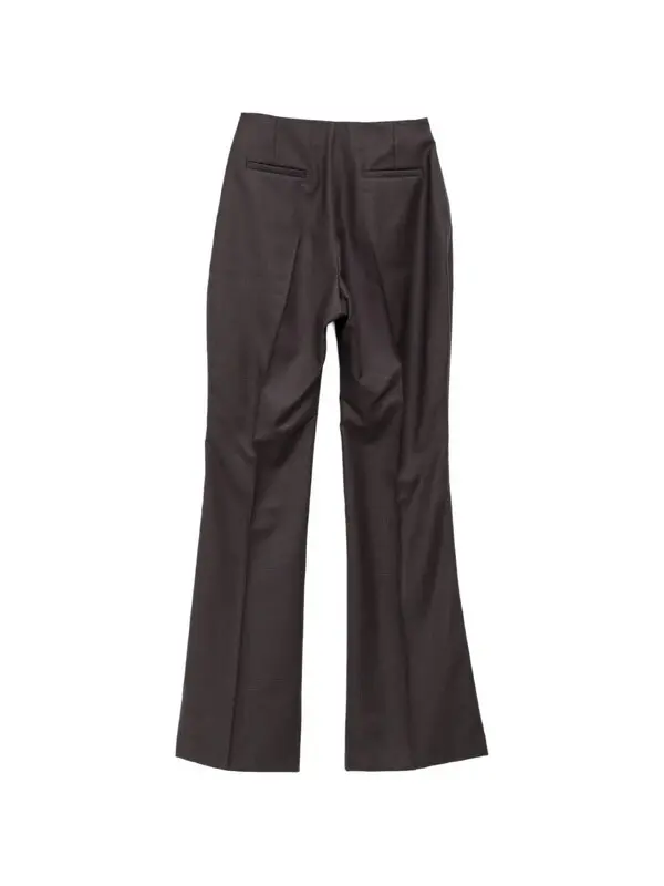 THE FRANKIE SHOP Glen-plaid Pleated Trousers