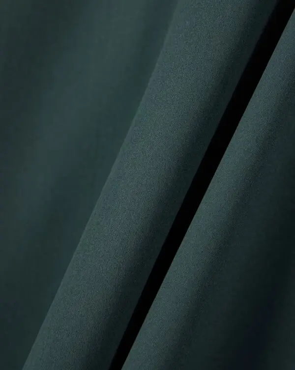 Emporio Armani Satin Blouse In A Silk Blend With Short Sleeves Essential