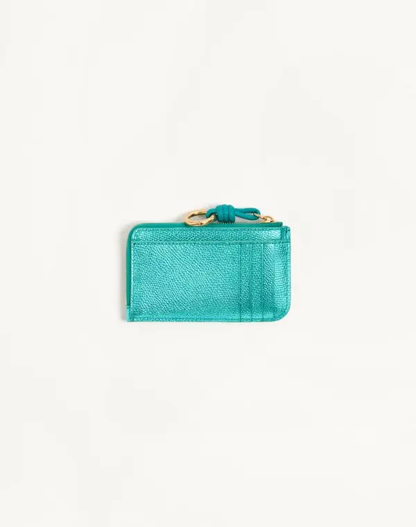 Valentino Garavani Logo-embellished Zipped Card Case Charm