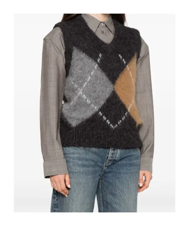 Filippa K Argyle Sleeveless Knitted Top