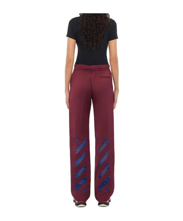 Off-White Diag Lace Satin Track Pants
