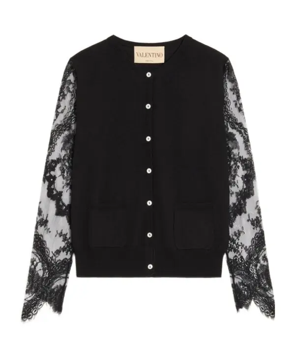 Valentino Garavani Long-sleeve Knit Top - Black