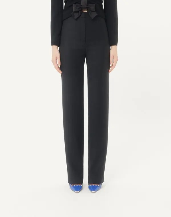 Valentino Garavani Soft Sheen Wool Trousers