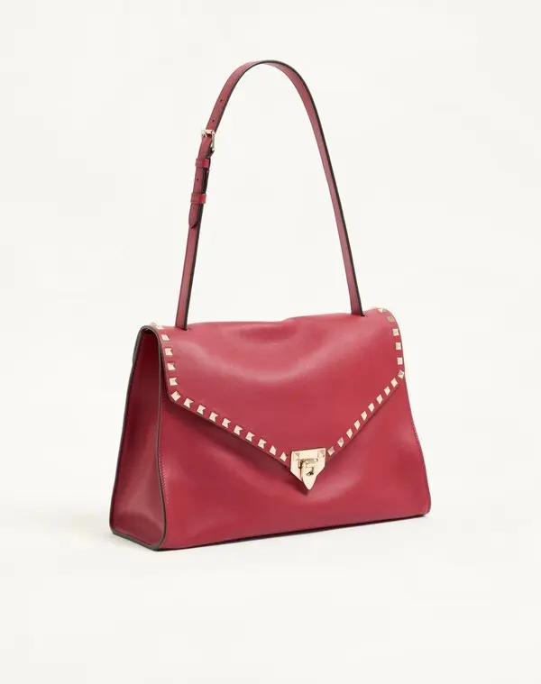 Valentino Garavani Rockstud Maxxing Medium Shoulder Bag - Red