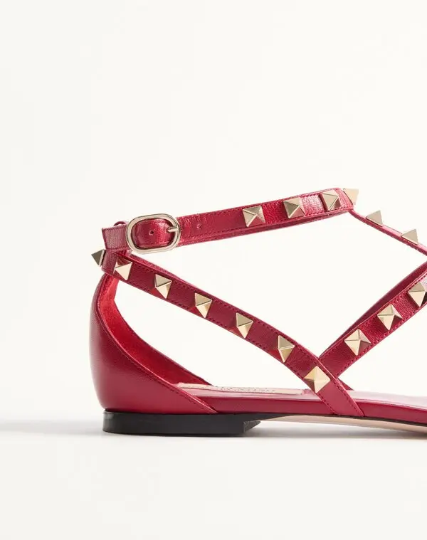 Valentino Garavani Rockstud Kidskin Ballerinas