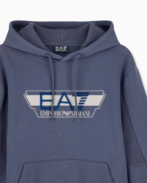 Emporio Armani Hoodie Visibility Regular Fit Cotton Blend With Logo