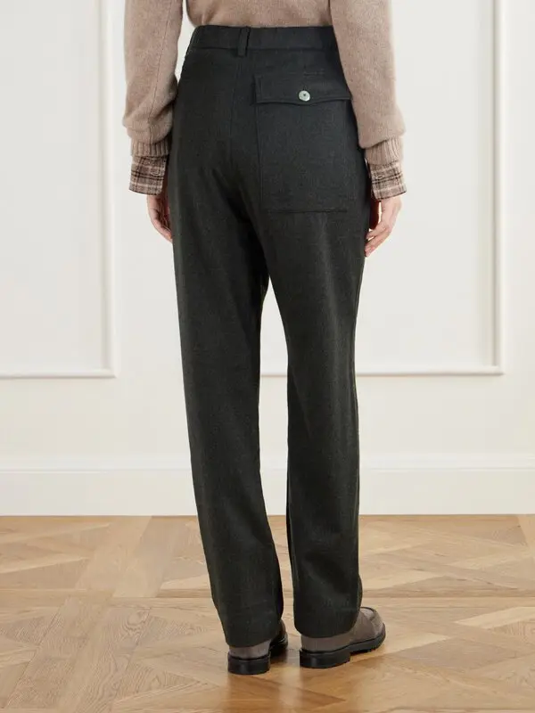 GOD'S TRUE CASHMERE Brushed Cashmere Wide-leg Pants
