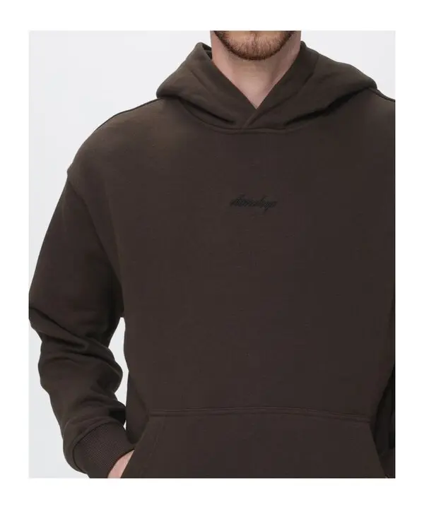 DONDUP Logo-embroidered Ribbed-fleece Hoodie