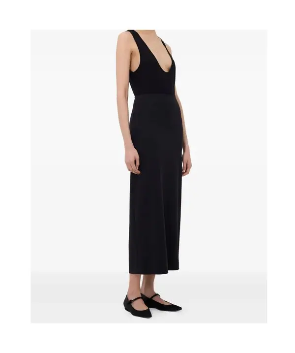 Loulou De Saison Straight-fit Skirt With A Back Slit