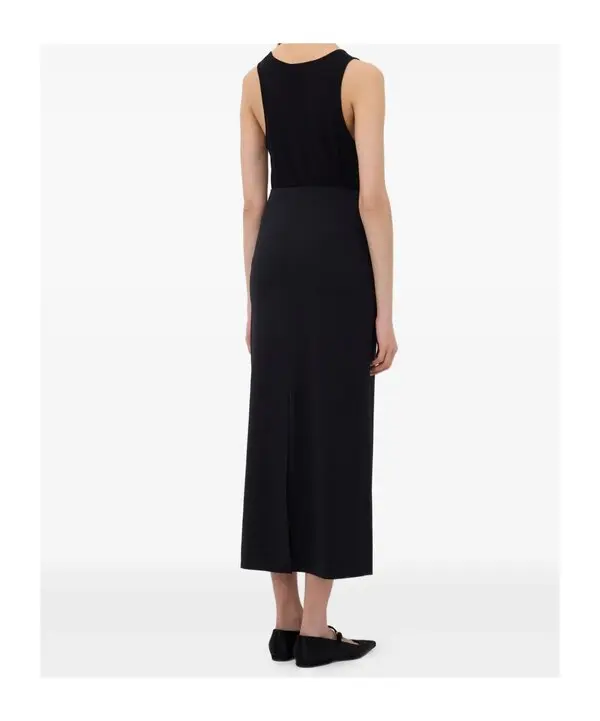 Loulou De Saison Straight-fit Skirt With A Back Slit