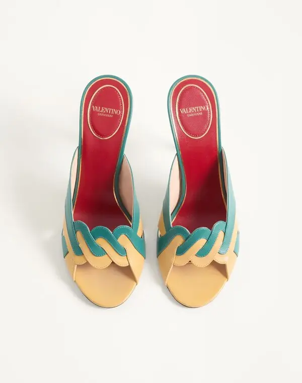 Valentino Garavani Oline Kidskin Slide Sandal 105mm
