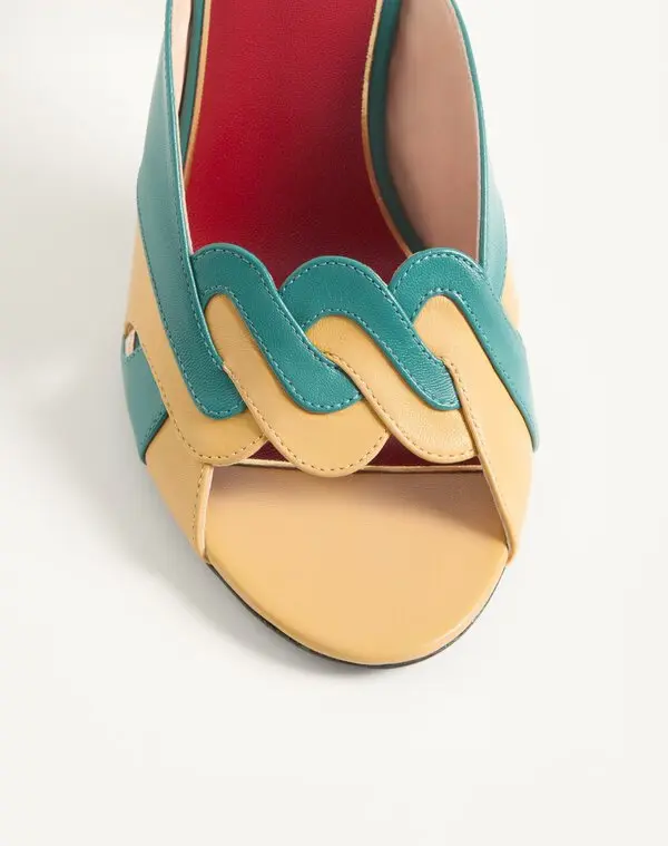 Valentino Garavani Oline Kidskin Slide Sandal 105mm