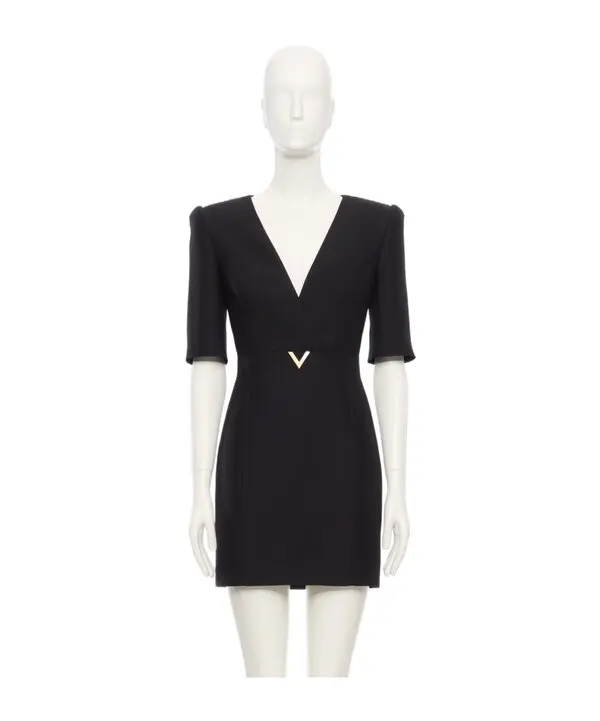 Valentino Garavani Short Dress In Crepe Couture