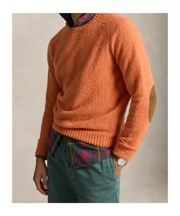 Polo Ralph Lauren Elbow-patch Raglan-sleeve Sweater
