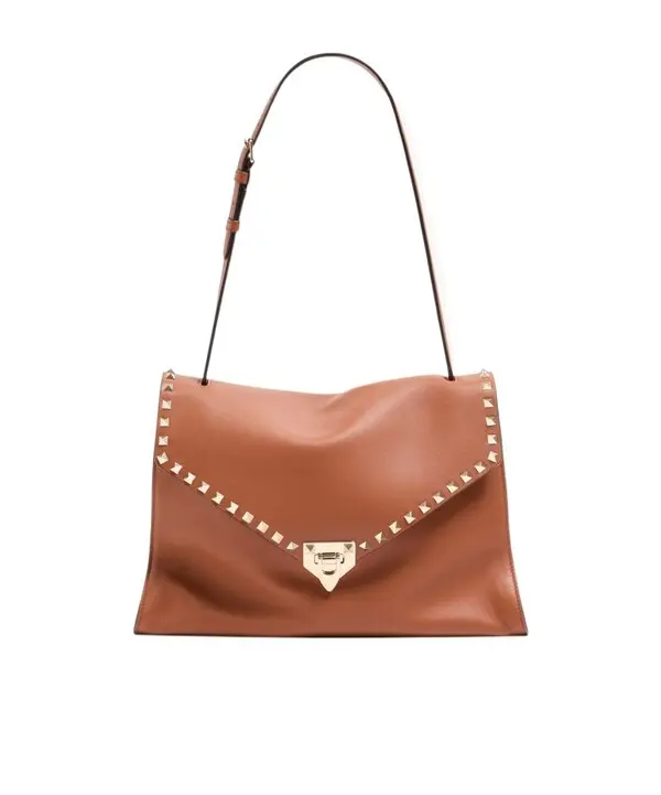 Valentino Garavani Rockstud Maxxing Medium Shoulder Bag In Smooth Calfskin