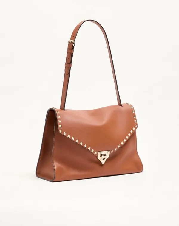 Valentino Garavani Rockstud Maxxing Medium Shoulder Bag In Smooth Calfskin