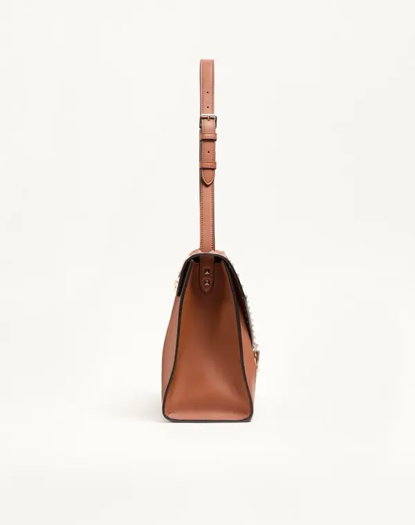 Valentino Garavani Rockstud Maxxing Medium Shoulder Bag In Smooth Calfskin