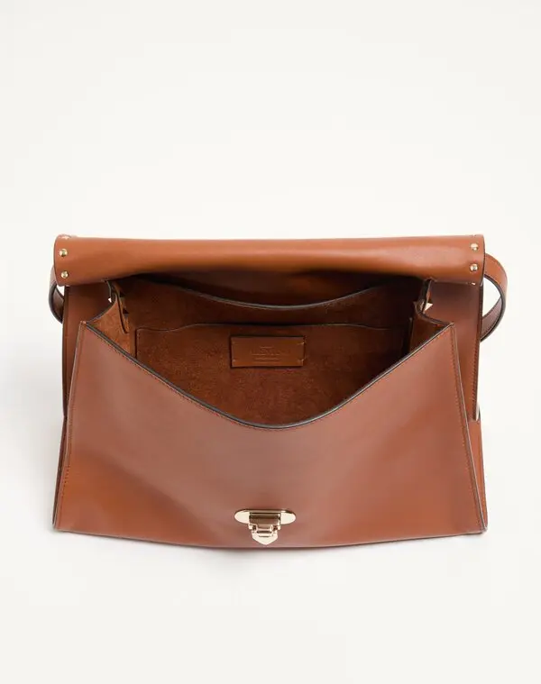 Valentino Garavani Rockstud Maxxing Medium Shoulder Bag In Smooth Calfskin