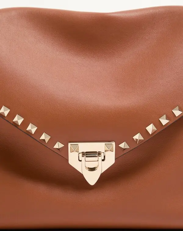 Valentino Garavani Rockstud Maxxing Medium Shoulder Bag In Smooth Calfskin