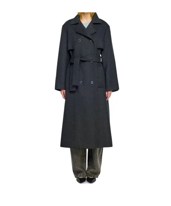 SEMICOUTURE Belted Double-breasted Coat