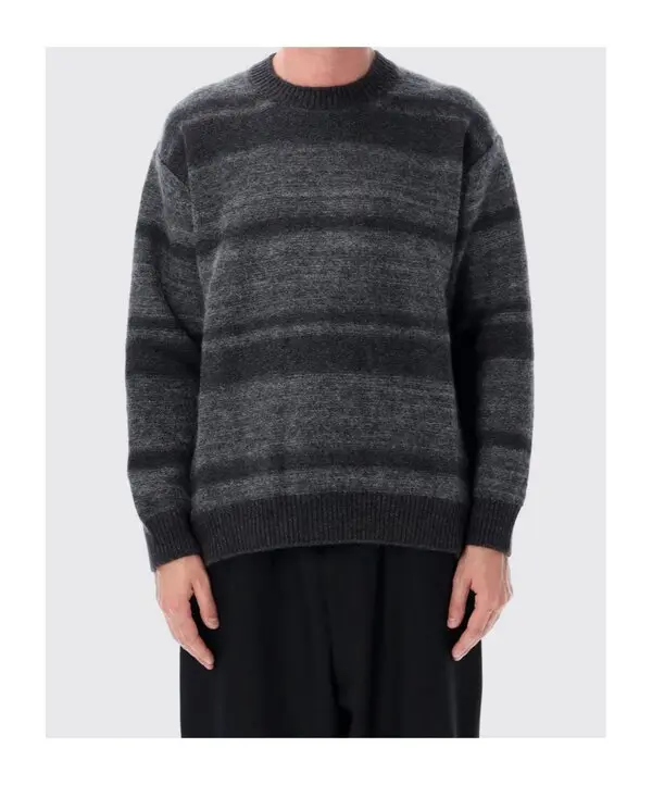 Comme Des Garçons Crew-neck Long-sleeve Knit Top - Black