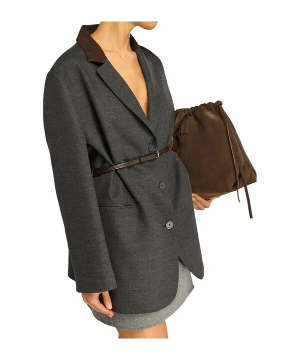 SEMICOUTURE Belted Oversized Blazer