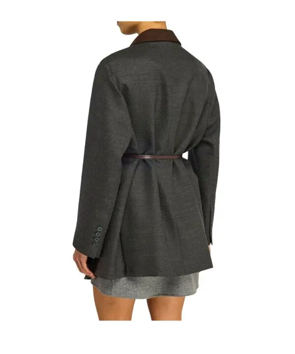 SEMICOUTURE Belted Oversized Blazer