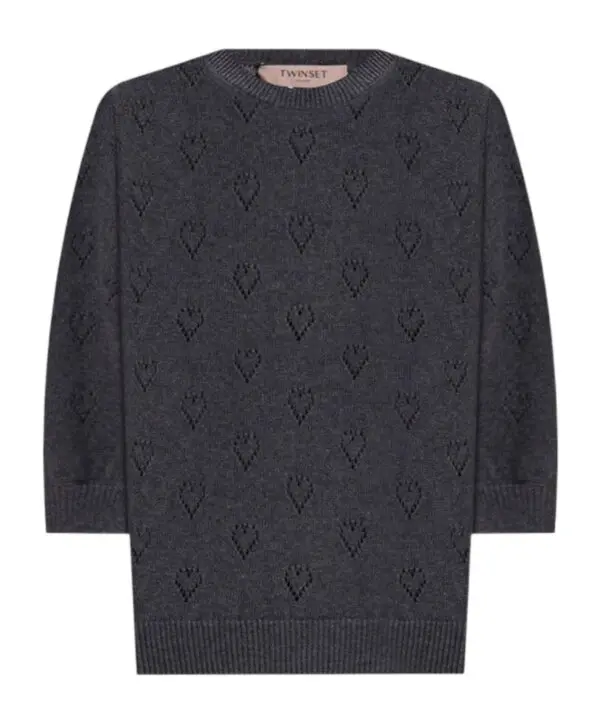 TWINSET Openwork Knit Sweater