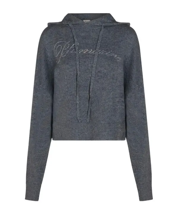 Blumarine Logo Hooded Sweater