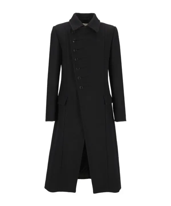 Dries Van Noten Ralen Asymmetric Long Coat