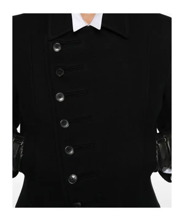 Dries Van Noten Ralen Asymmetric Long Coat