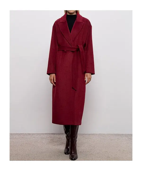 TWINSET Lapel Coat With Tie-waist