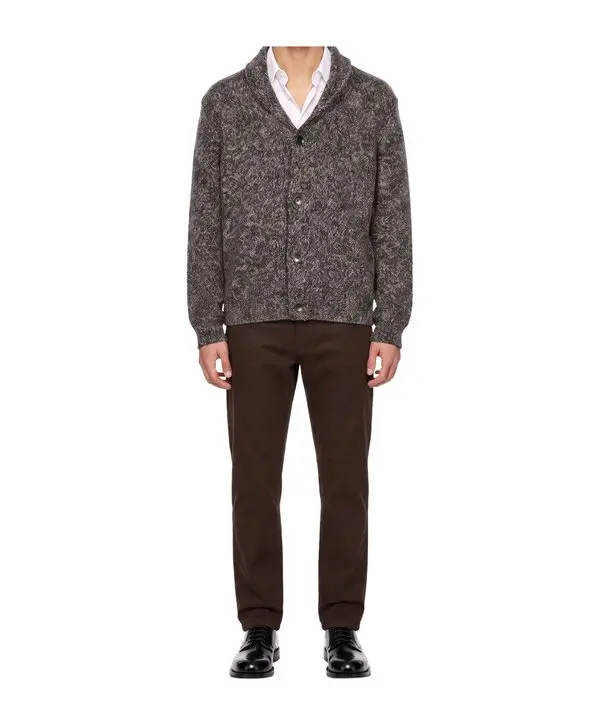 Tagliatore Long-sleeved Buttoned Cardigan