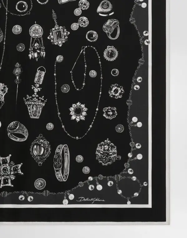 Dolce & Gabbana Printed Silk Scarf