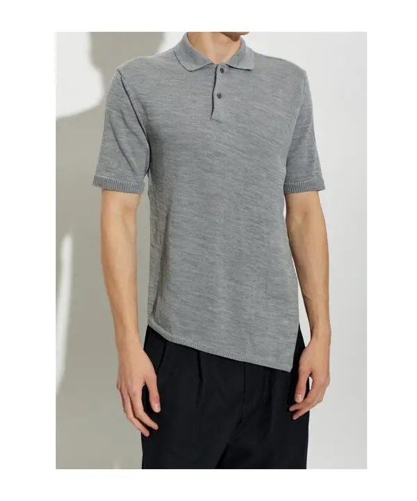 Comme Des Garçons Short-sleeved Polo Shirt With A Collar